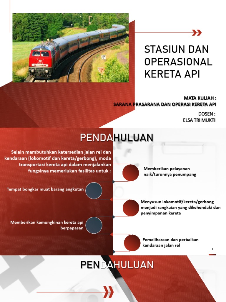 Operasional Kereta Api (Sistem Sarana & Prasarana Operasi Kereta Api) | PDF
