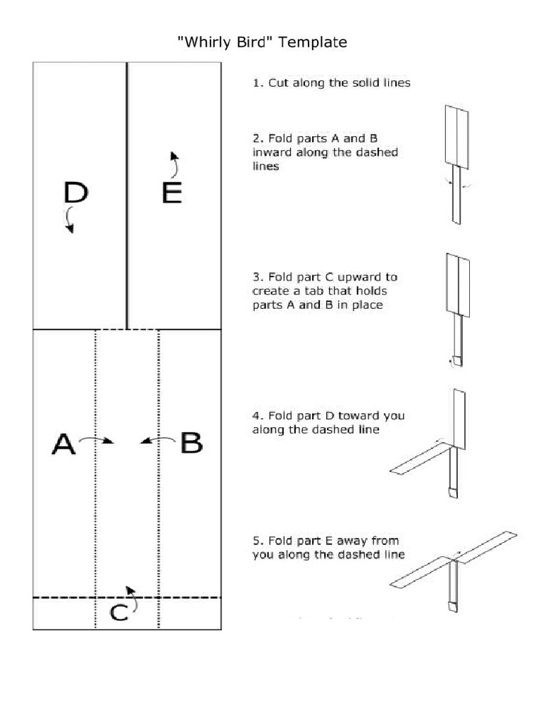 Whirly Bird Template | PDF