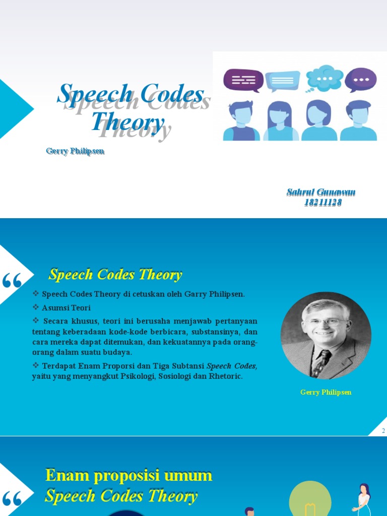 Speech Codes Theory | PDF