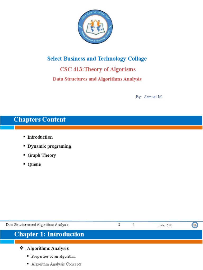 Lecturer - 3 Algorithm Analysis | PDF | Array Data Structure | Queue ...