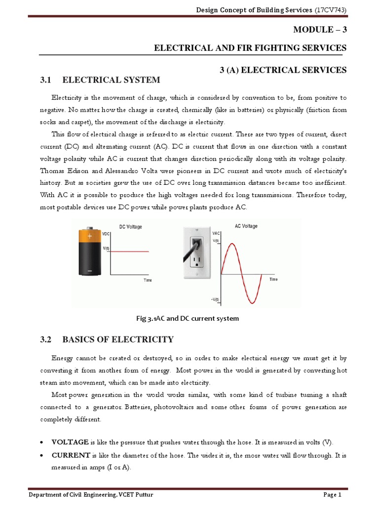 Module - 3 - Notes | PDF | Wire | Alternating Current