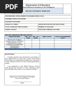 QATAME Forms For INSET 2020 | PDF | Learning | Program Evaluation