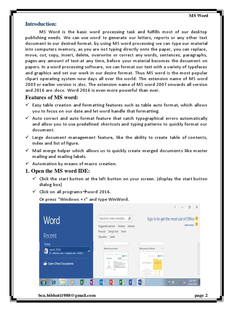 Microsoft Word | PDF | Hyperlink | Microsoft Word