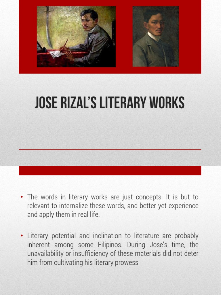 Lesson 4 Jose Rizal's Literary Works | PDF | Poetry