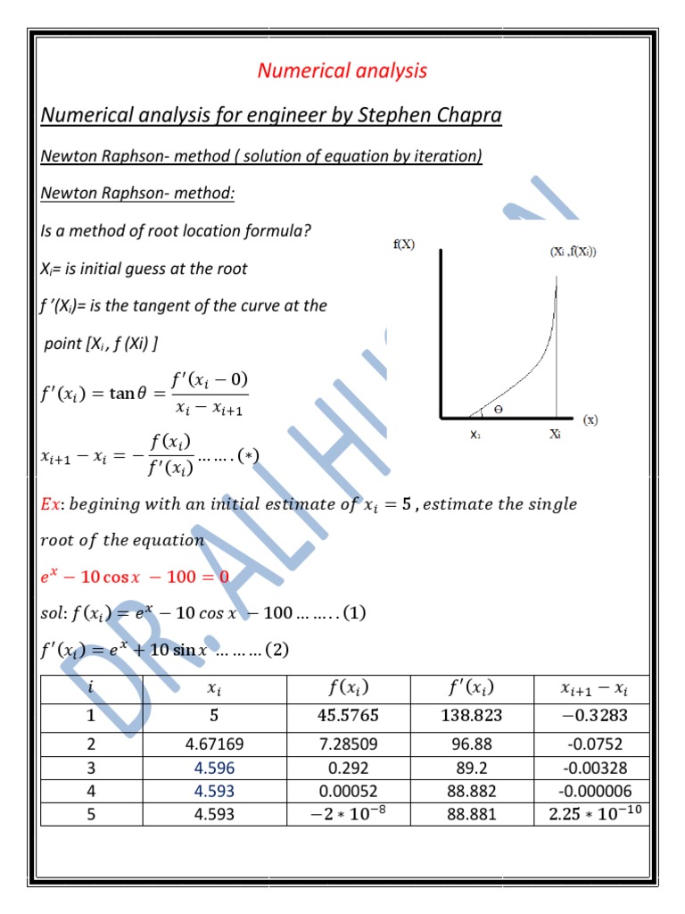Numerical Analysis For Engineer - 2 | PDF | Numerical Analysis ...