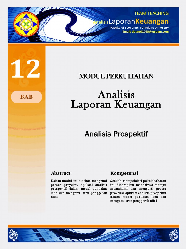 Pertemuan Ke-12 - Analisis Prospektif | PDF