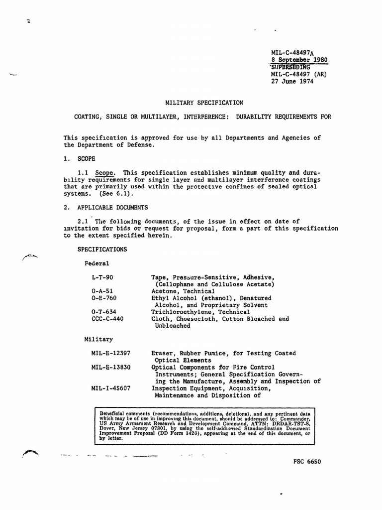 Mil C 48497 | PDF