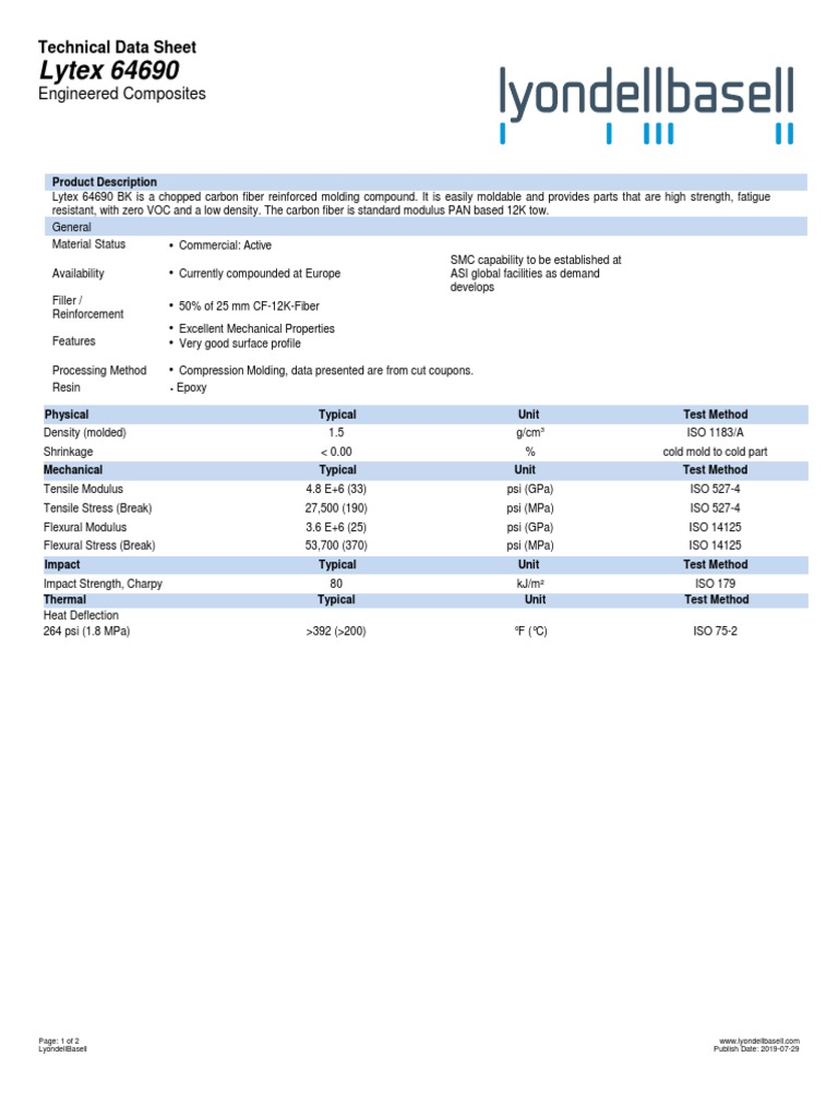 Quantum Composites Lytex 64690 | PDF | Composite Material | Strength Of ...