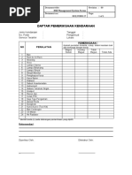 Checklist Pemeriksaan Kendaraan | PDF