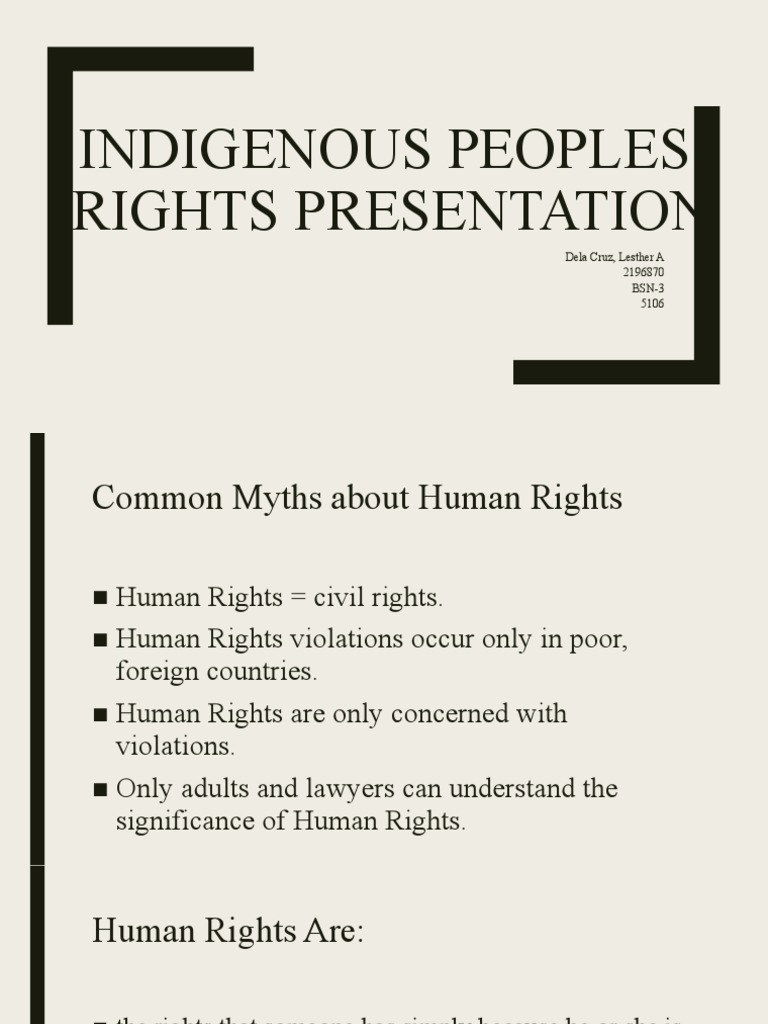 Indigenous Peoples' Rights Presentation | PDF