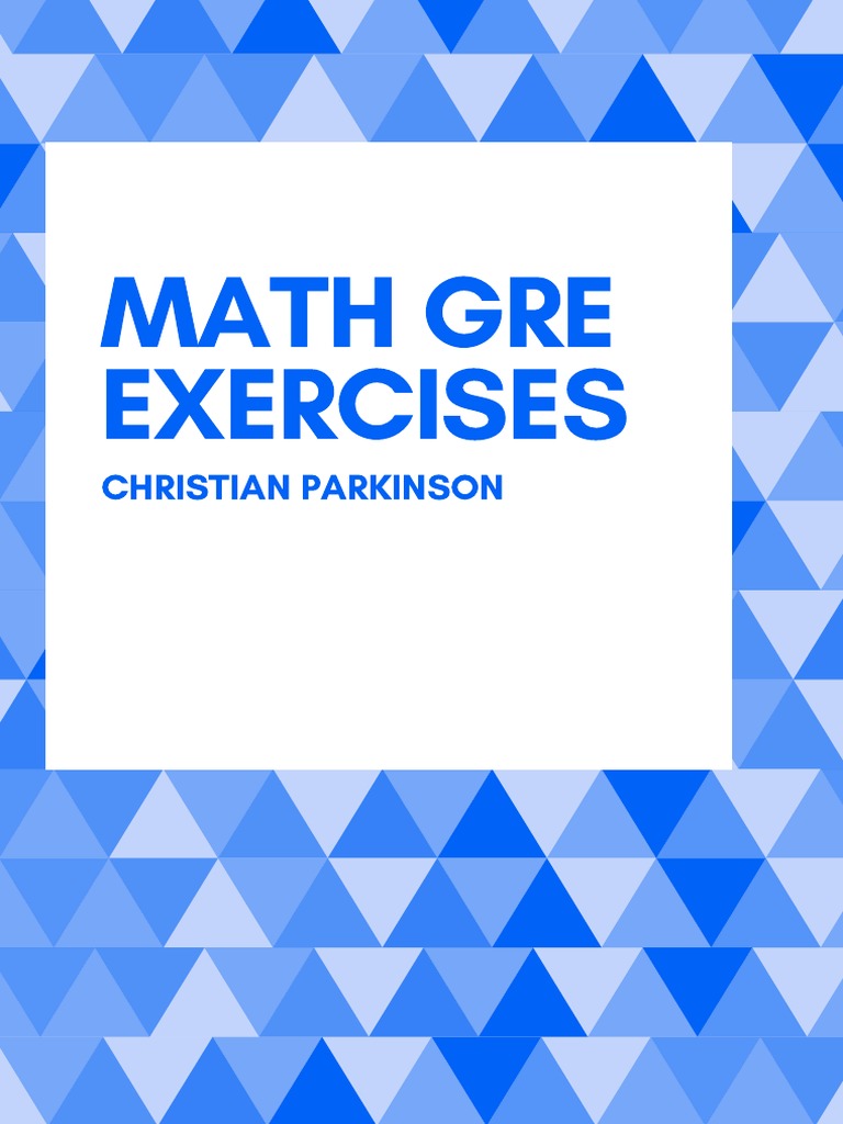Math Gre Exercises: Christian Parkinson | Download Free PDF ...