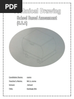 Technical Drawing SBA Sample | PDF | Technical Drawing