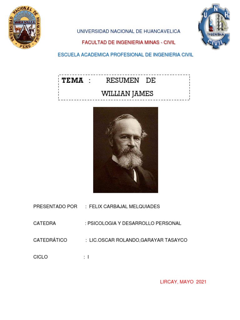 Willian James | PDF | Metafísica | Sicología