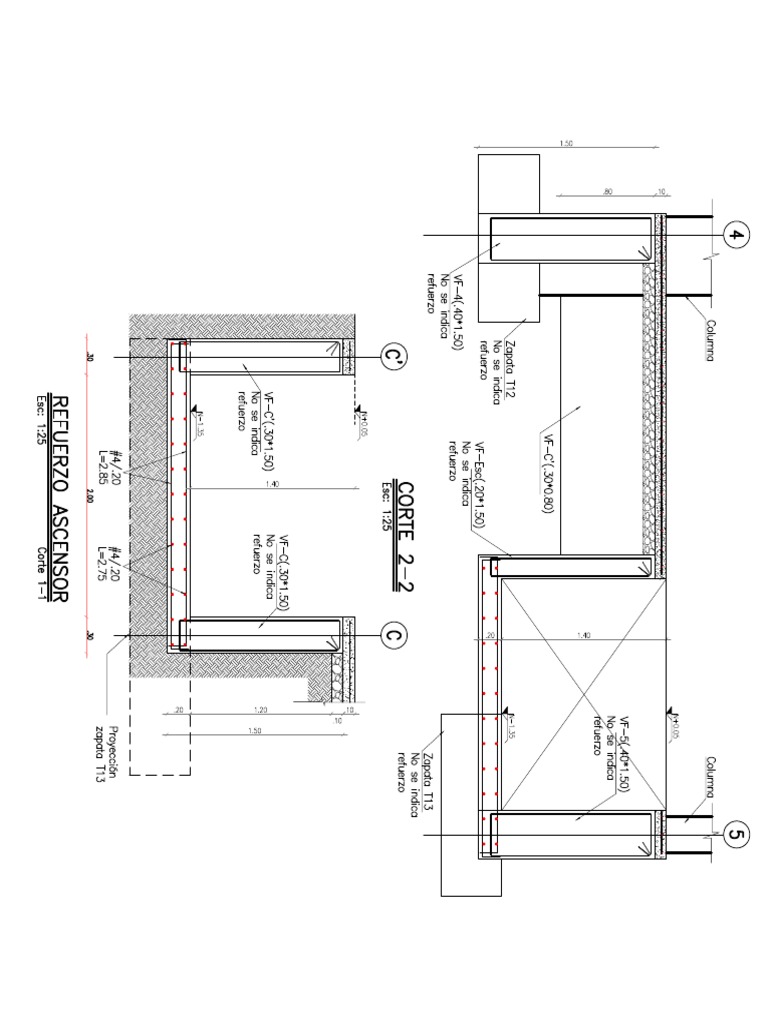 Detalle Foso Ascensor | PDF
