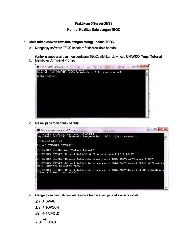 TEQC Tutorial 2 | PDF