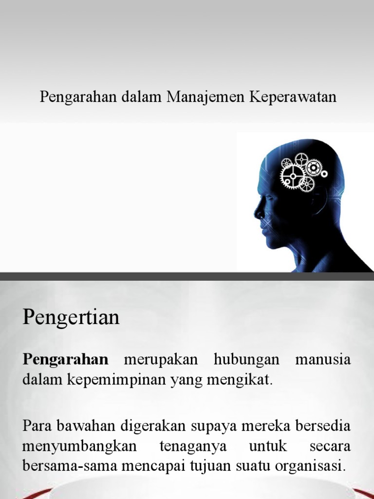 Pengertian dan Tujuan Pengarahan dalam Manajemen Keperawatan | PDF