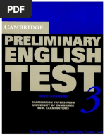 Past Papers PET Tests | PDF