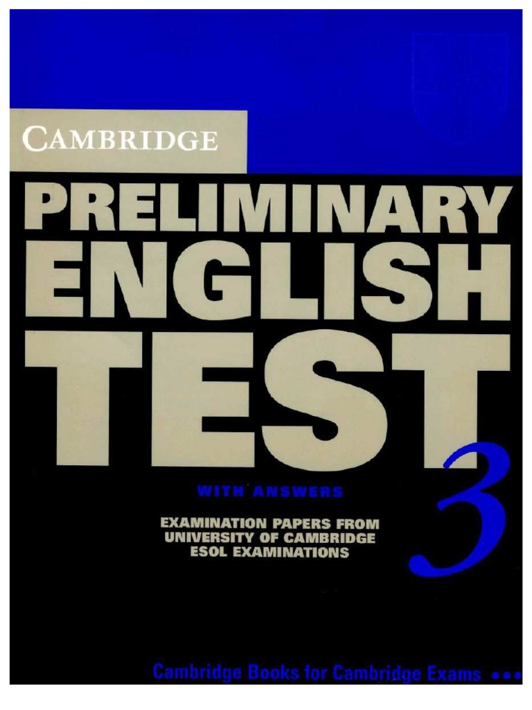 Preliminary English Tests 3 | PDF