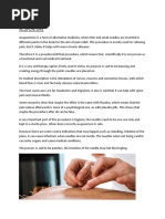 8 Different Types of Acupuncture and How They Work | PDF | Acupuncture ...