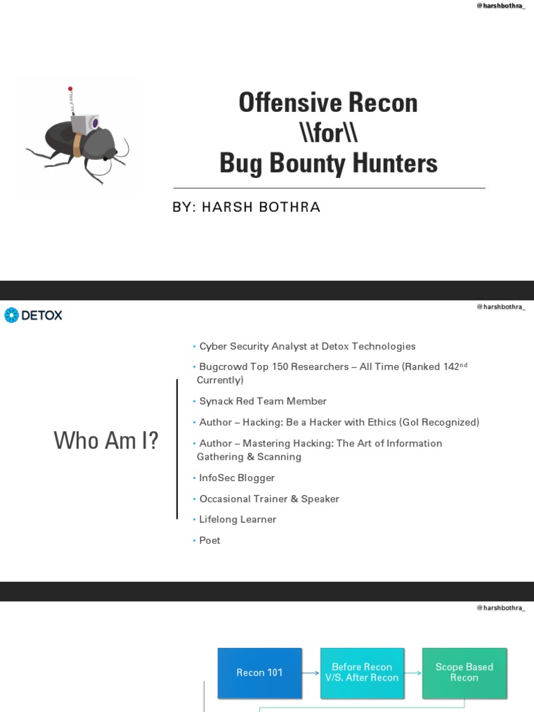 Offensive Recon //for// Bug Bounty Hunters: By: Harsh Bothra | PDF ...