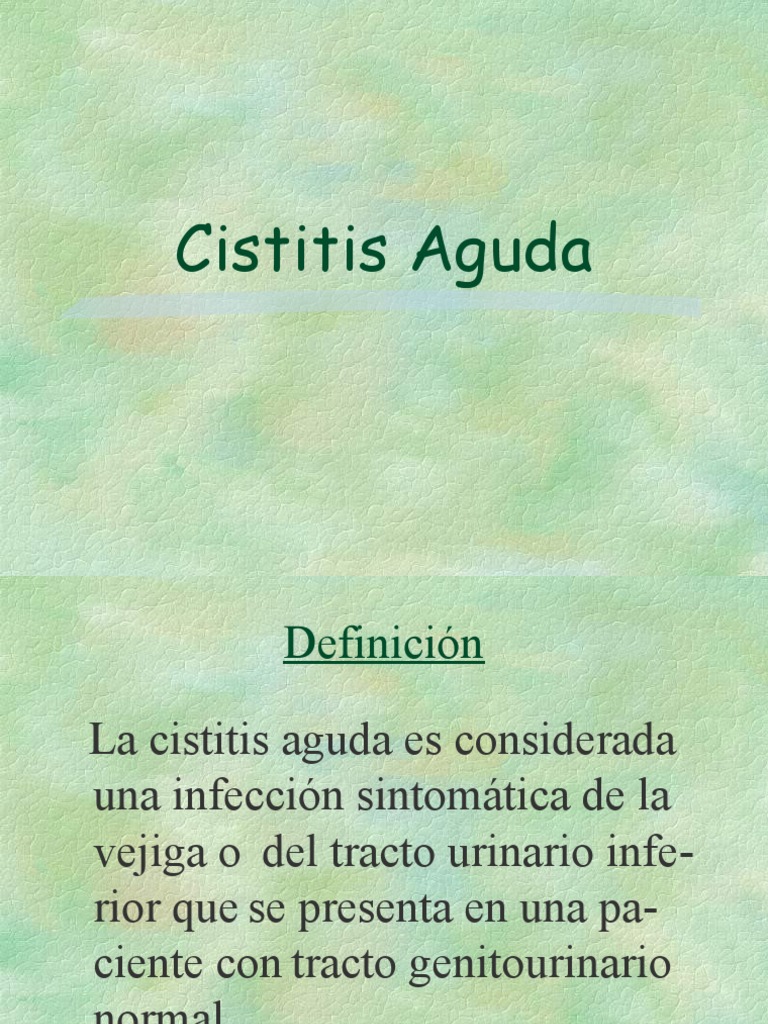 cistitis aguda