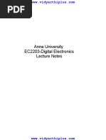 Lecture Notes For Digital Electronics | PDF | Analog To Digital ...