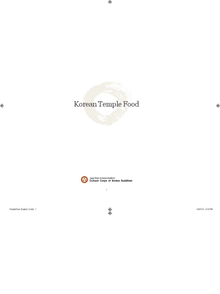 Korean Temple Food | PDF | Korean Cuisine | Monk