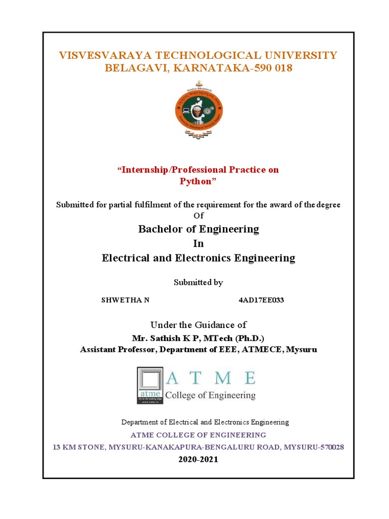 Python Intership Report Pdf Python Programming Language Control Flow