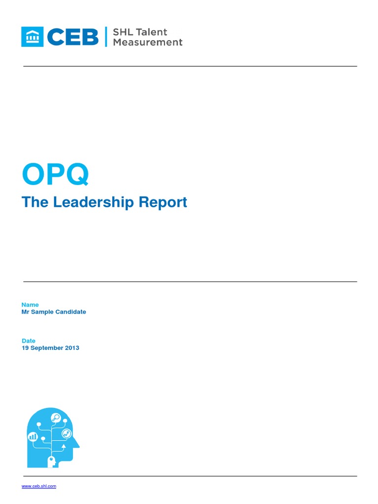 The Leadership Report: MR Sample Candidate | PDF | Competence (Human ...