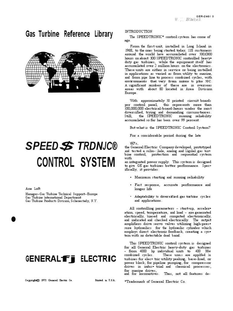 Ger 2461d Speedtronic Mark I Mark II Controls | PDF | Servomechanism ...