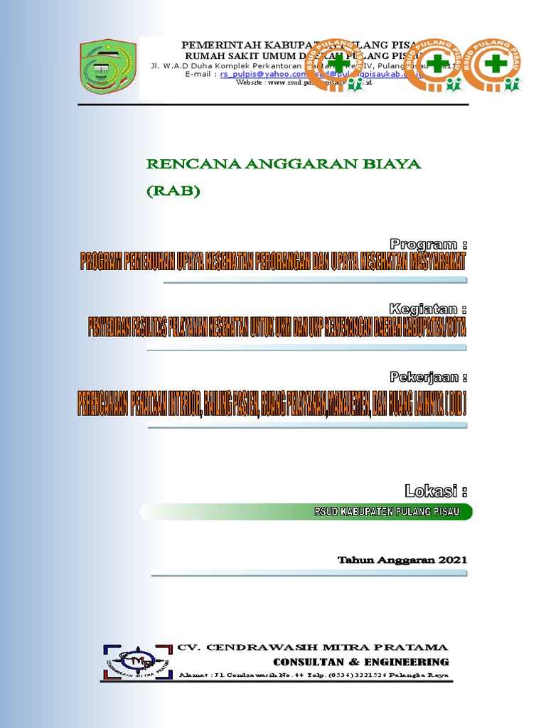 Cover Rab Interior Poliklinik, Ruang Anak Dan Ruang Alau | PDF