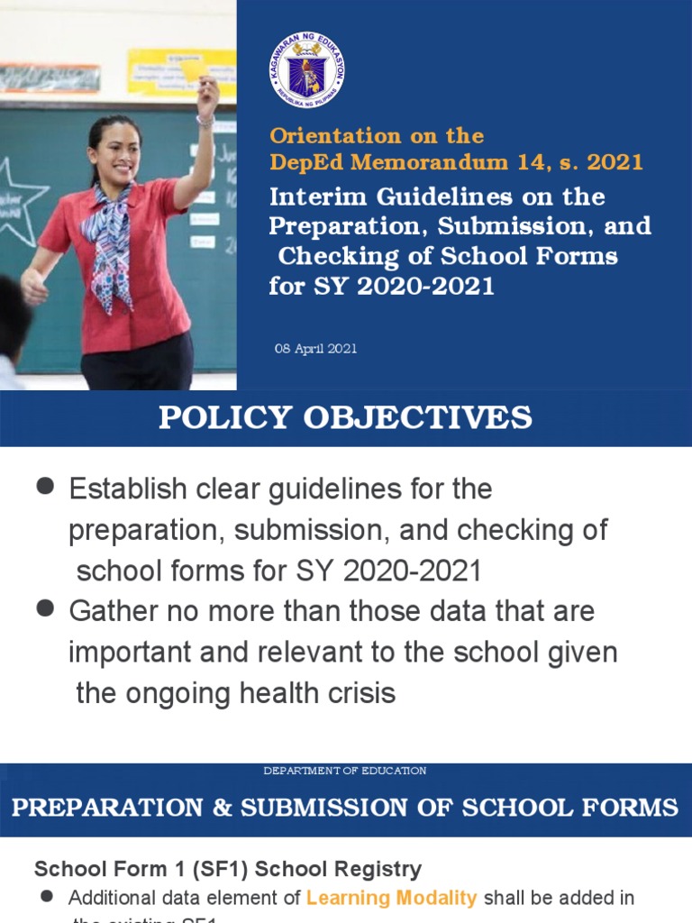 Interim Guidelines On The Preparation, Submission, and Checking of ...