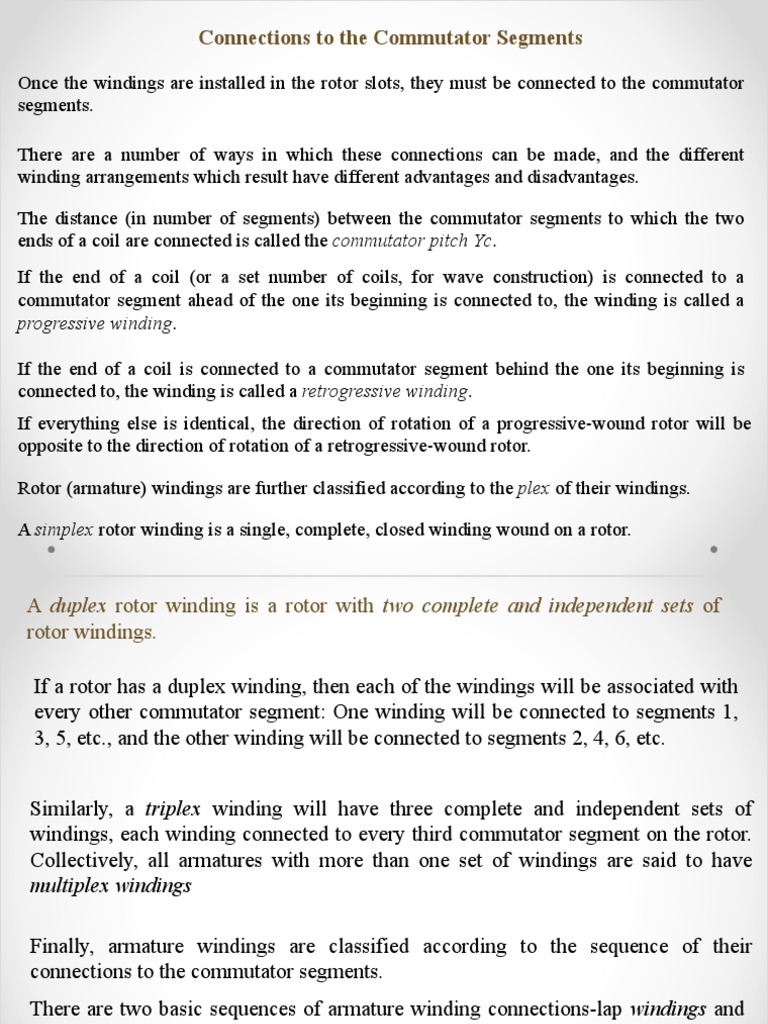 Lap Winding Wave Winding and Construction of DC Machine | PDF ...
