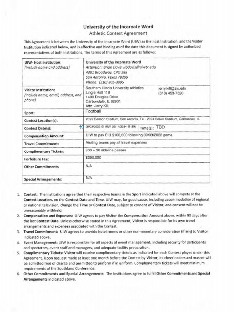 Football Contracts 2022-2024 | PDF