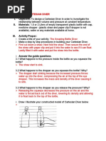 Cartesian Diver Lab Report | PDF | Scuba Diving | Buoyancy