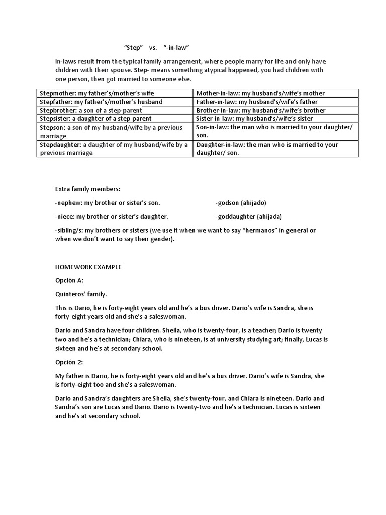 Step Vs In Law example PDF