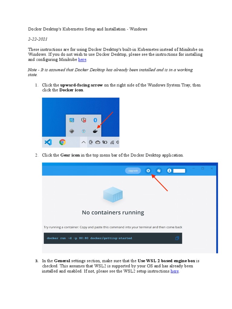 Docker Desktop Kubernetes Setup Guide | PDF