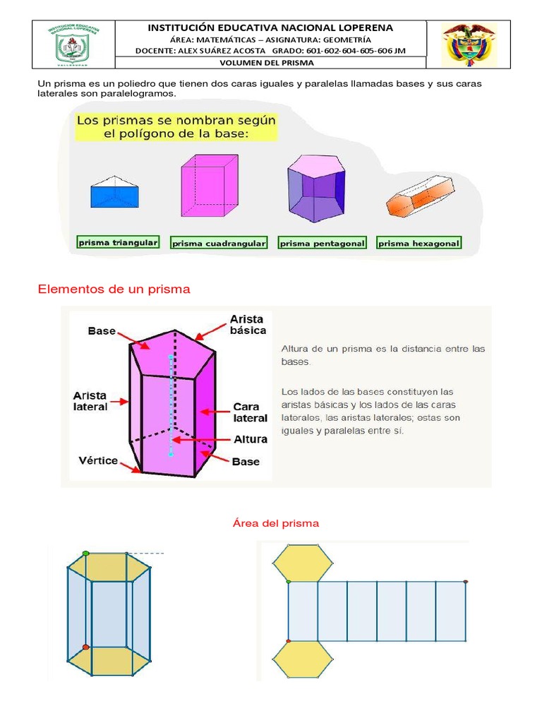 Guía Del Prisma | PDF | Triángulo | Rectángulo