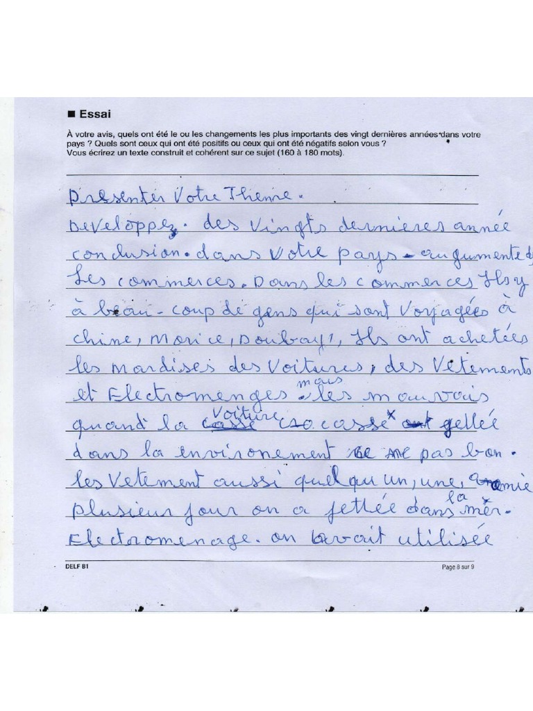 Essai b1 | PDF