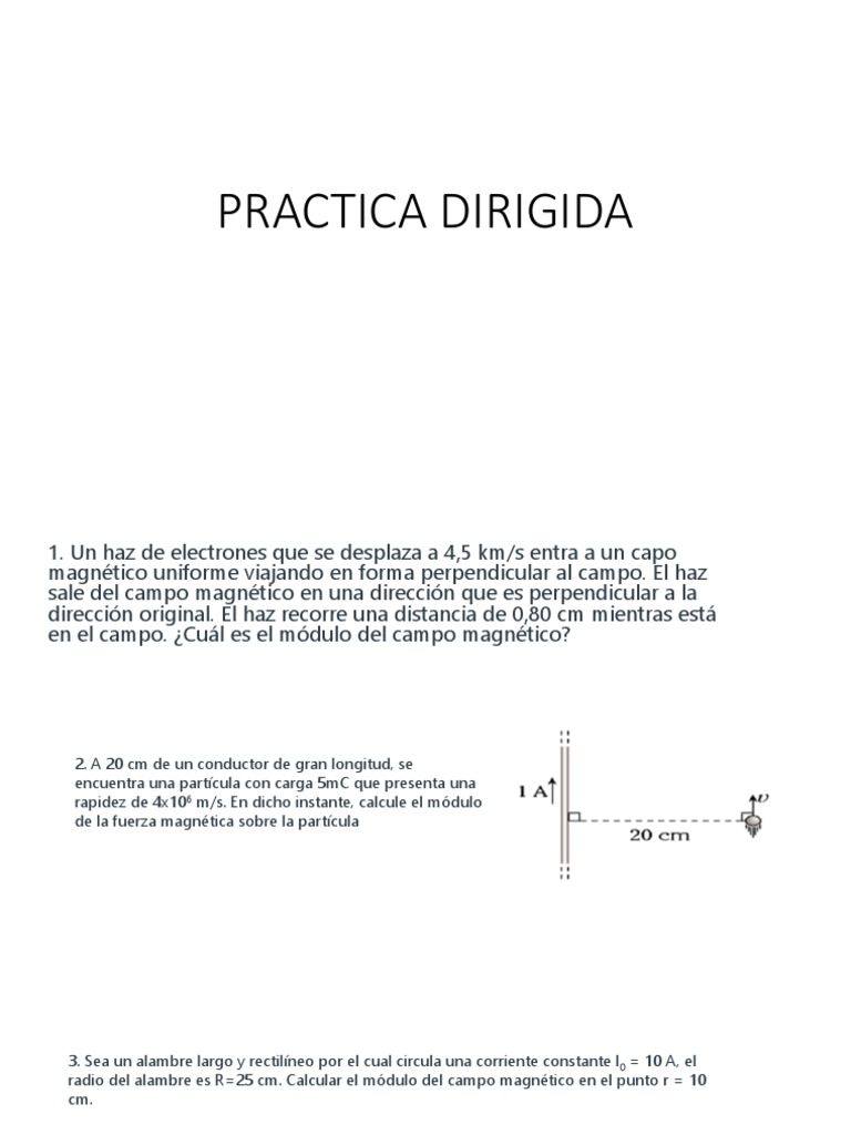 Practica Dirigida | PDF | Inductor | Inductancia