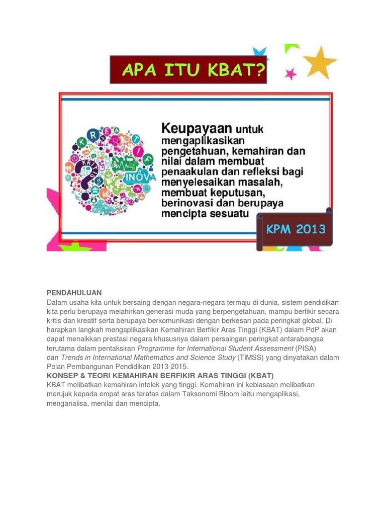 Apa Itu Kbat | PDF
