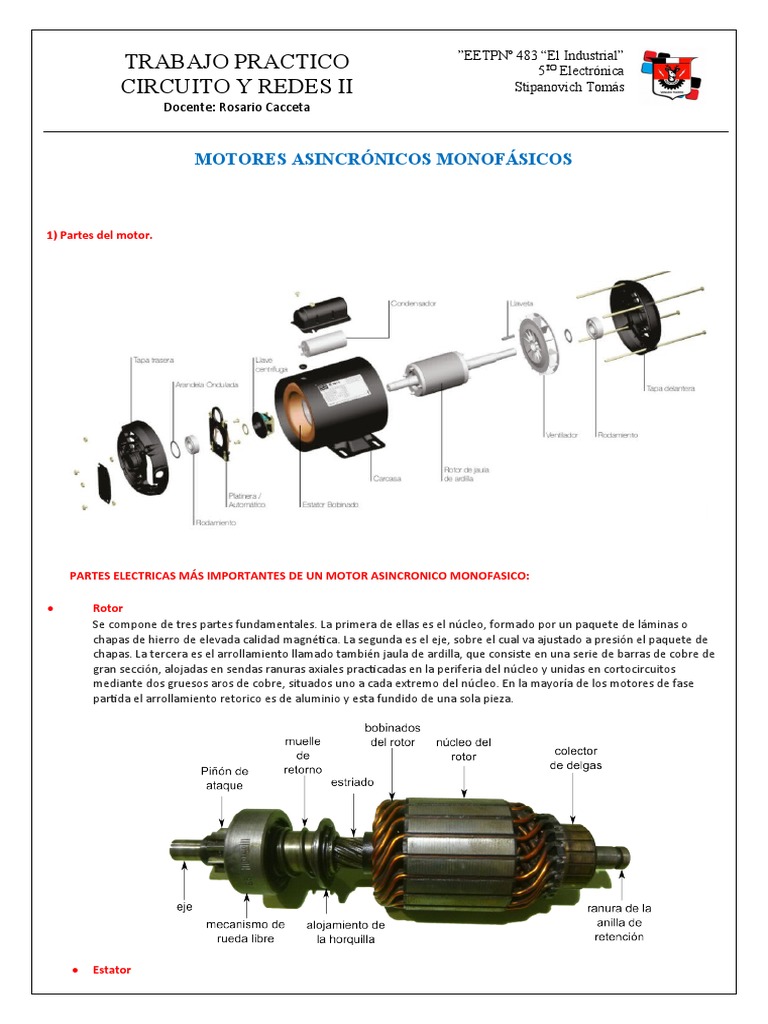 Trabajo Practico Circuito y Redes 2 | PDF | Corriente eléctrica | Electromagnetismo