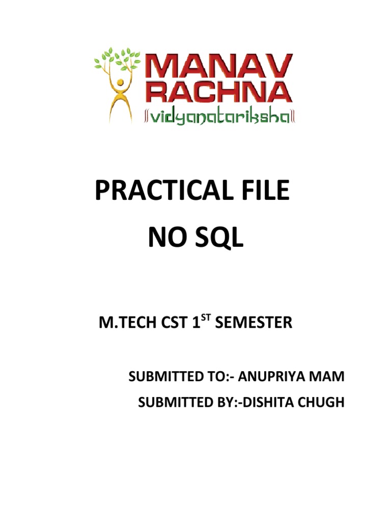 No SQL Practical File | PDF | Mongo Db | Directory (Computing)