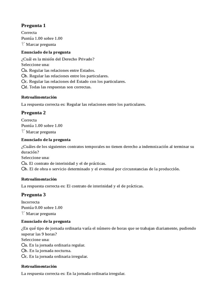 Examen Temas 1 2 y 3 Fol | PDF | Derecho laboral | Justicia