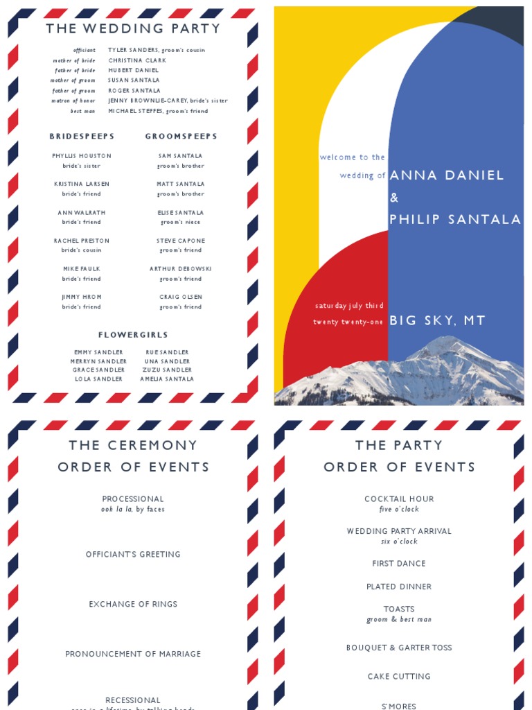 Ceremony Program v2 Final | PDF | Organized Events | Wedding Ceremony ...