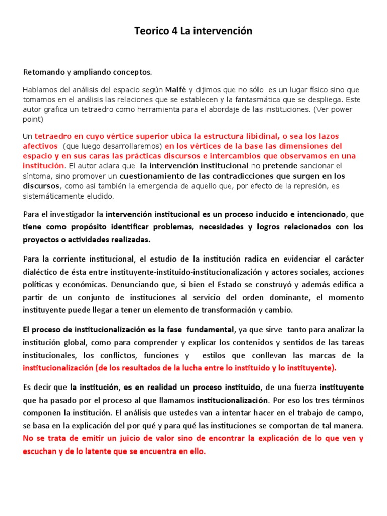 Teorico 4 La Intervención, Universal Particular Singular | Descargar ...