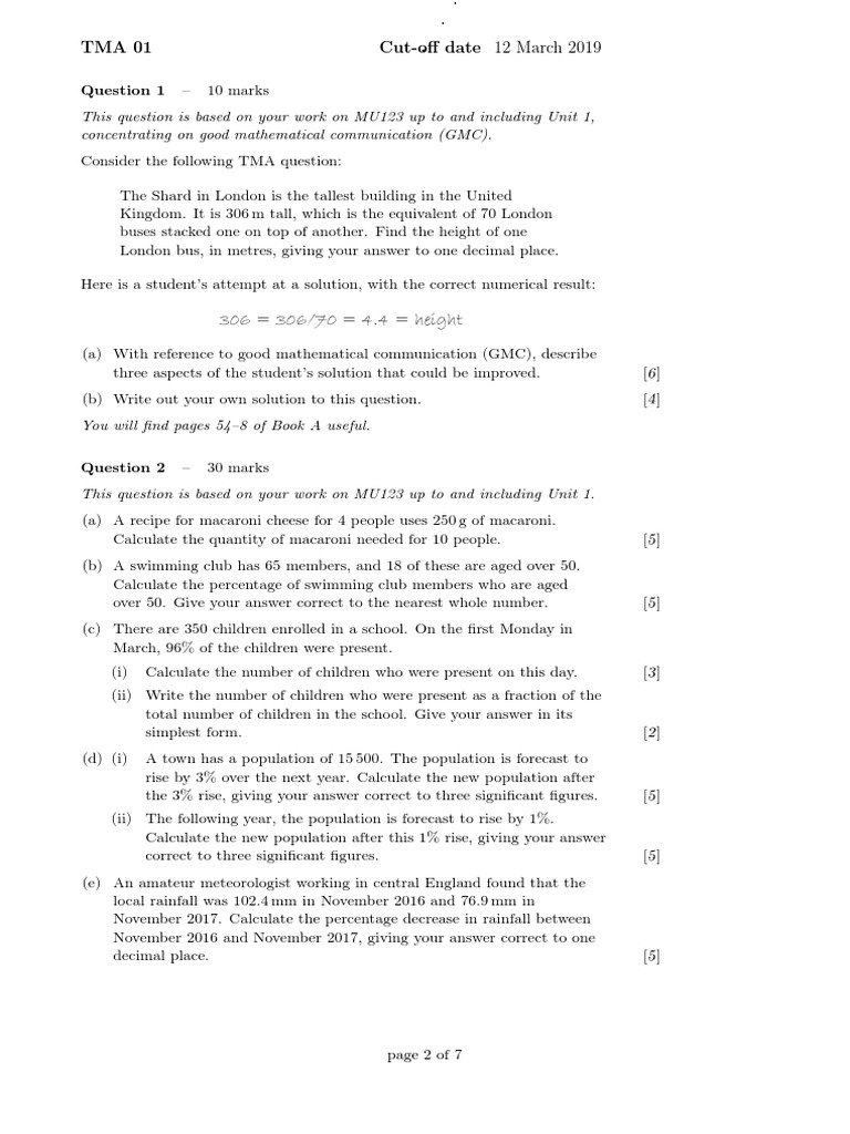 Mu123 - Tma01 | PDF | Significant Figures | Cartesian Coordinate System