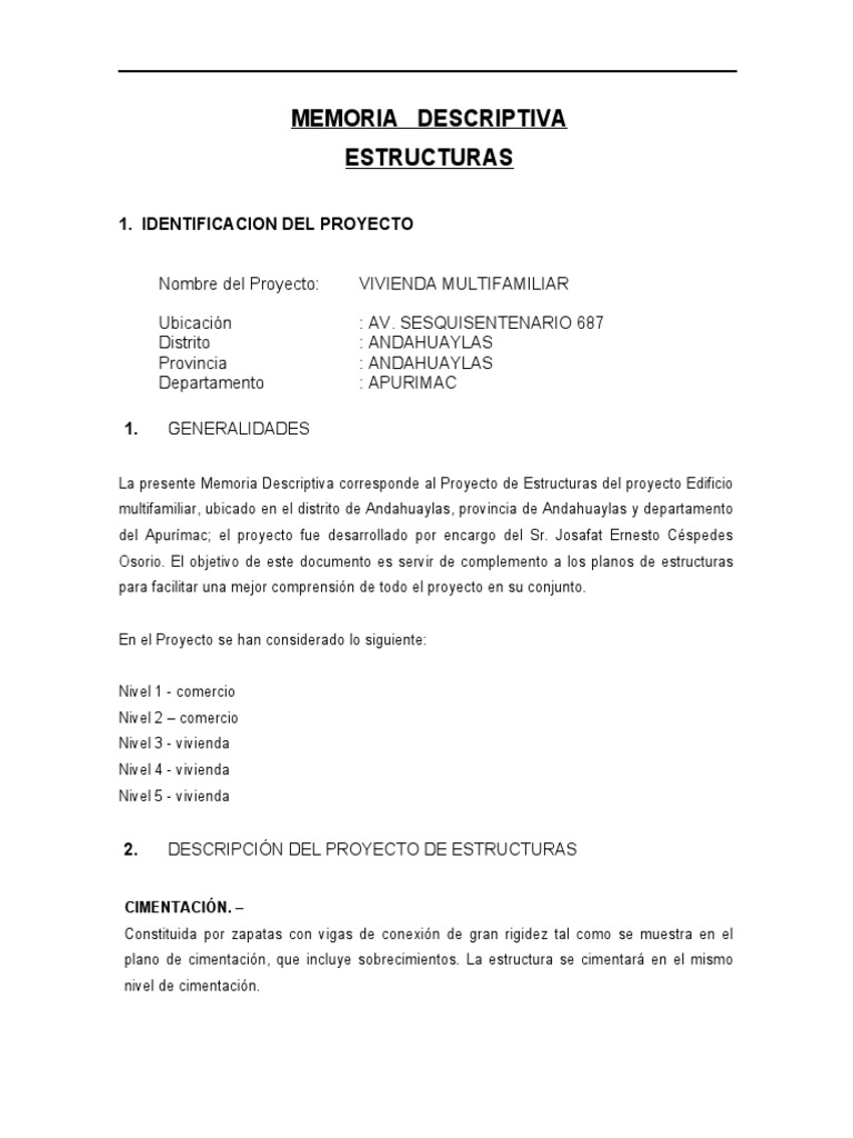 MD Estructuras | PDF | Fundación (Ingeniería) | Concreto reforzado