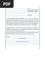 Exemplos de Requerimentos em Angola | PDF