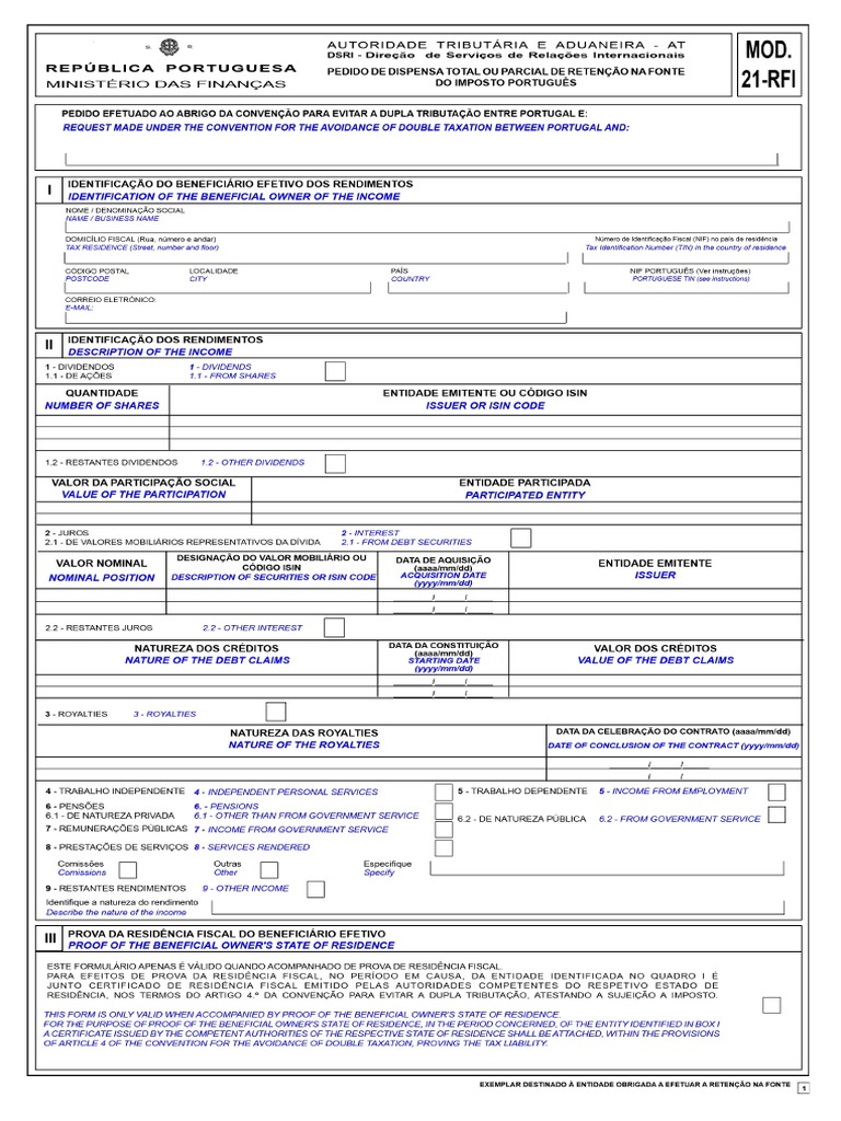 RFI - 21 - Uk (1) (13072) | PDF | Impostos | Estado